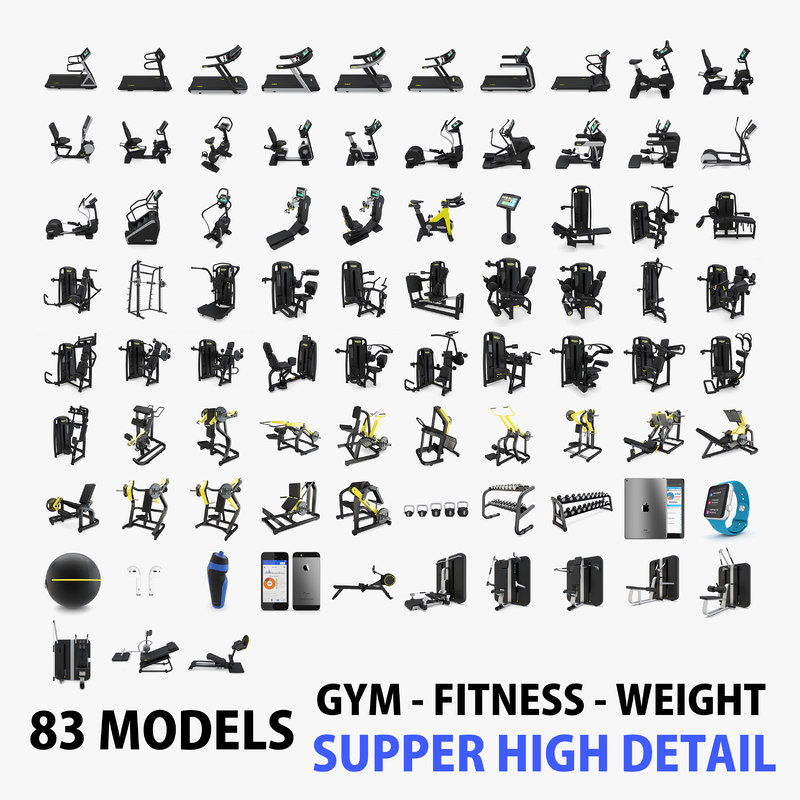 83 exercise weights modeled max
