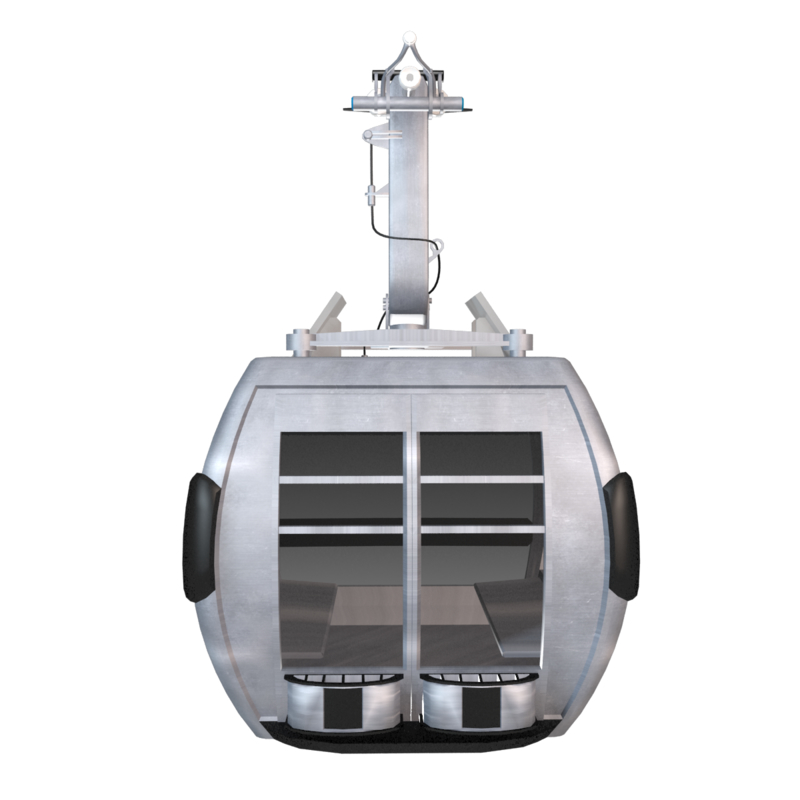 ropeway cabine 3d model