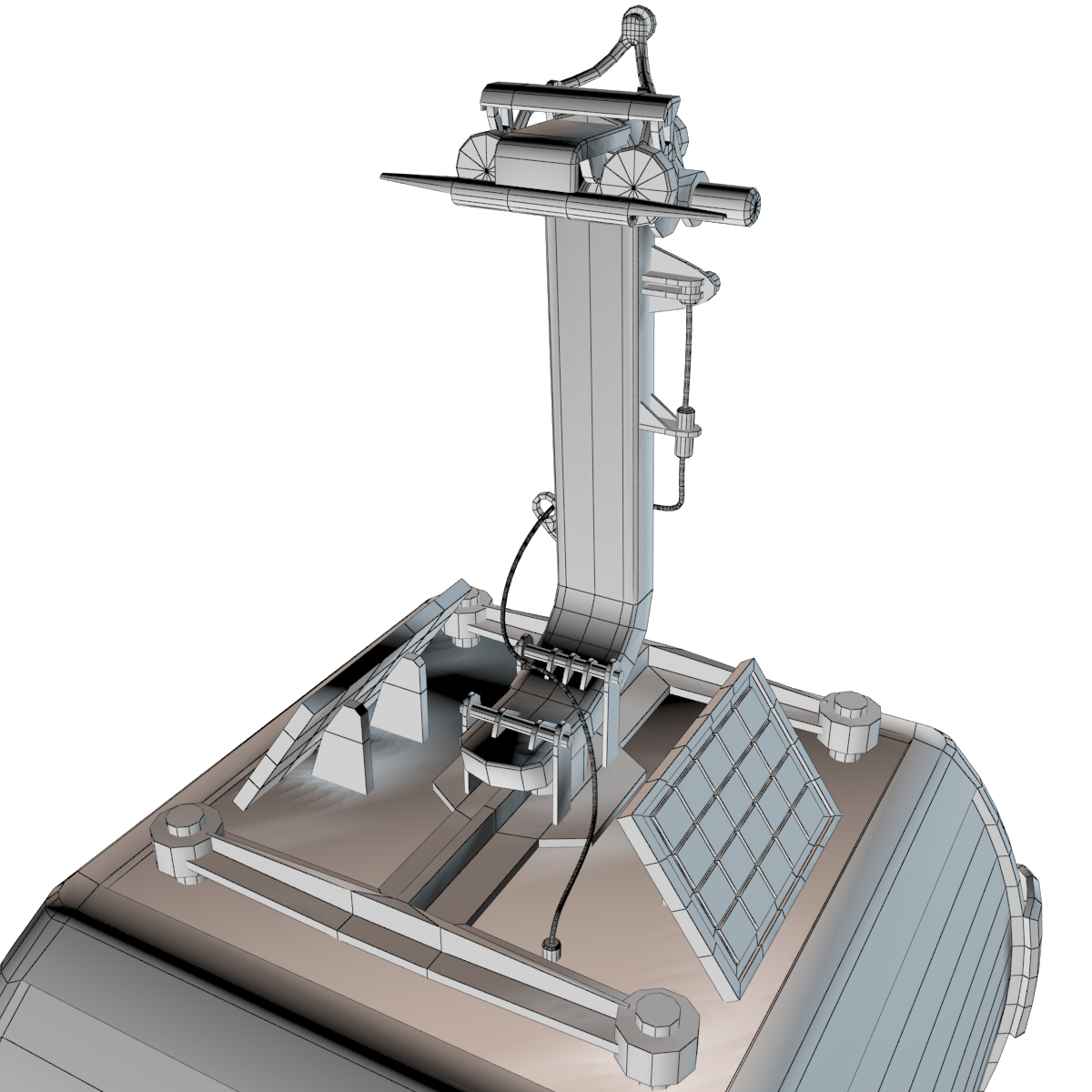 ropeway cabine 3d model