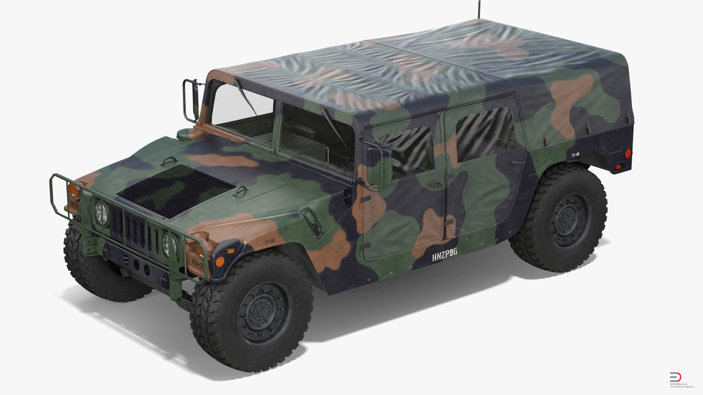 3d troop carrier hmmwv m1035 model