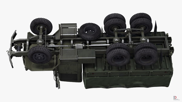 3d model military cargo truck m35a2