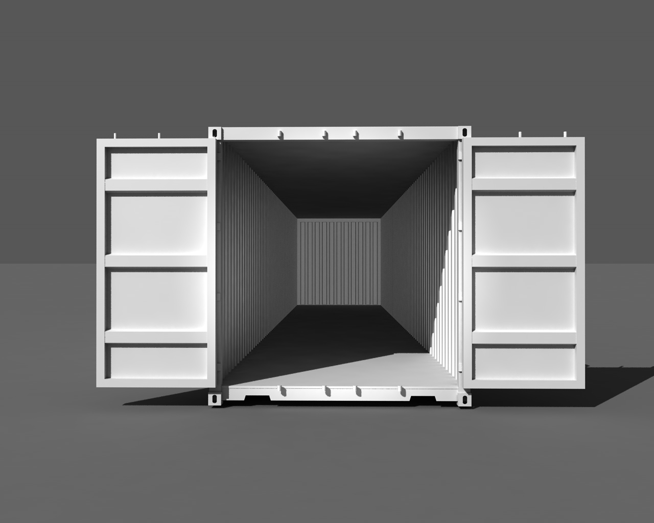 3d model 40 feet container