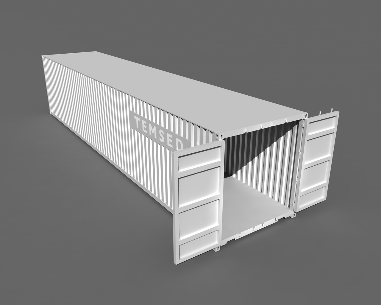 3d model 40 feet container