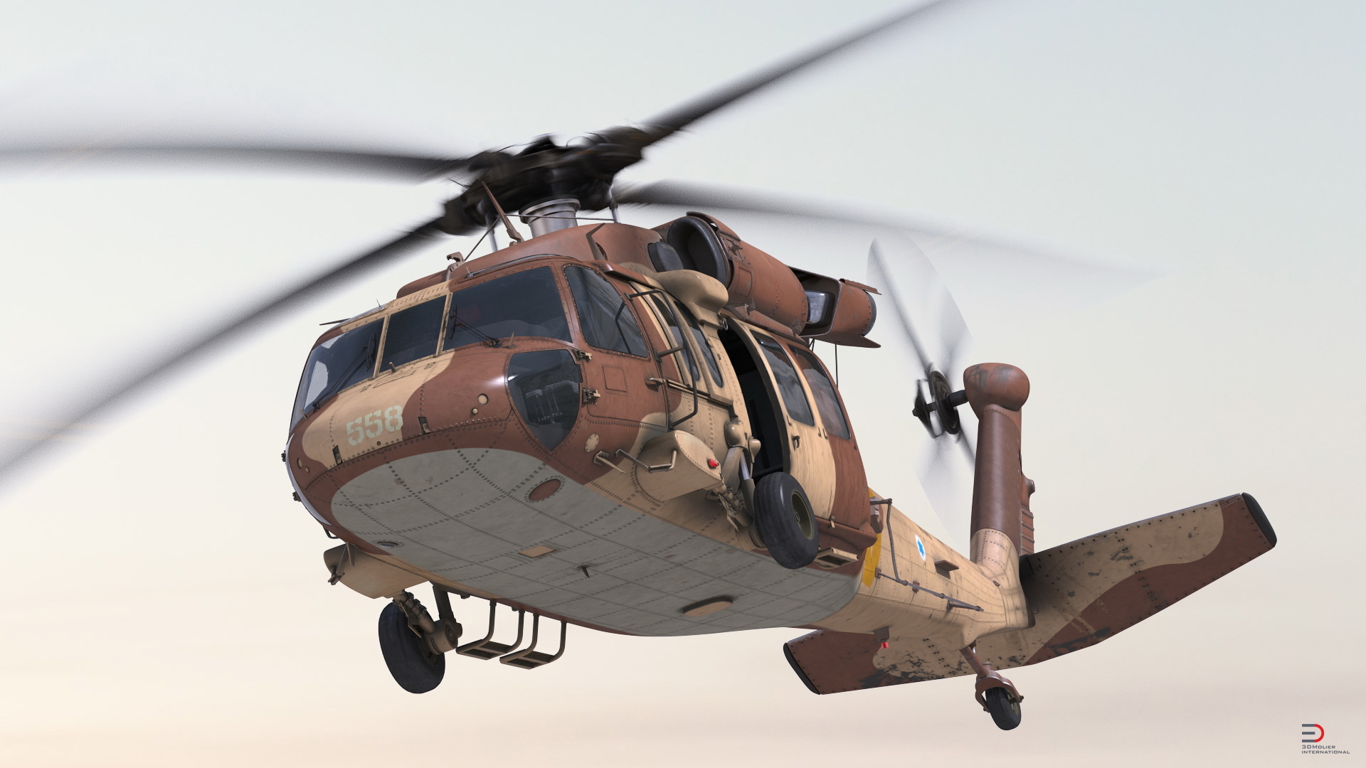 sikorsky uh-60 black hawk 3d obj