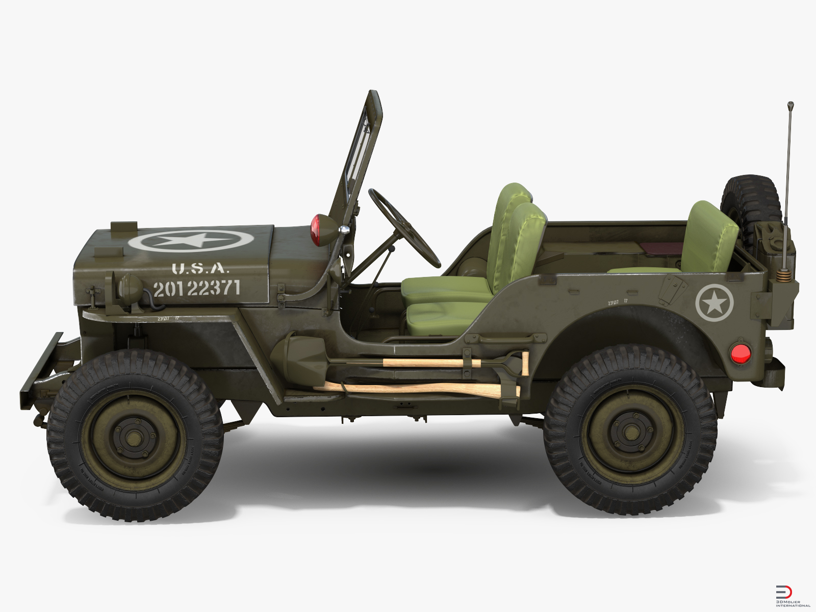 3d jeep willys 1944