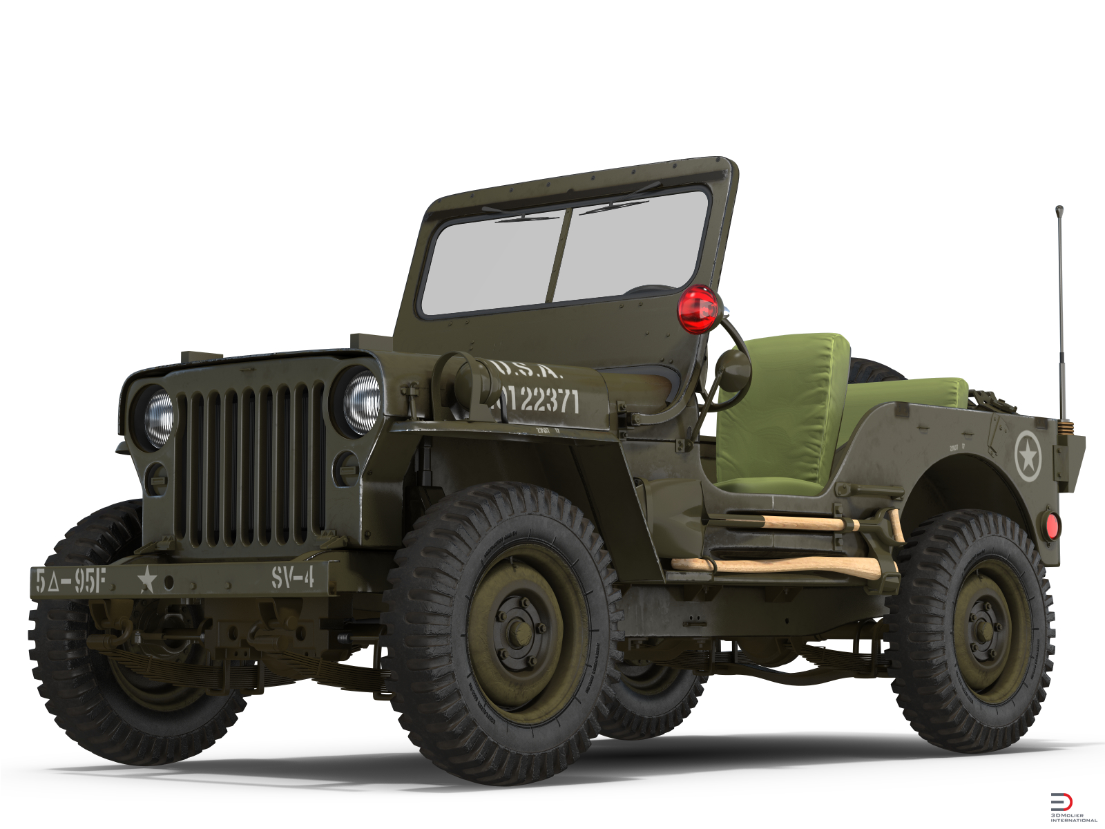 3d jeep willys 1944