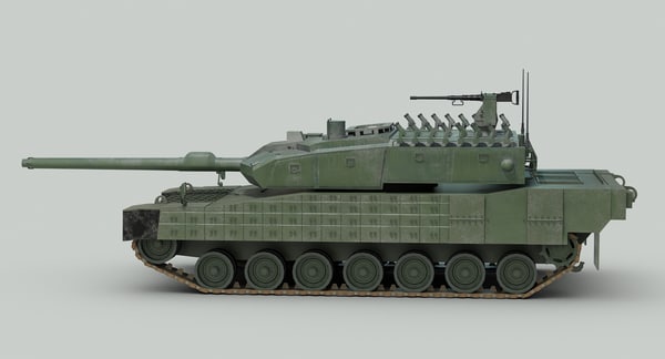 3d modern battle tank altay model