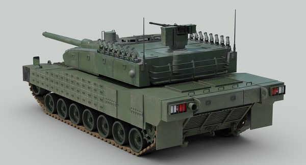 3d modern battle tank altay model