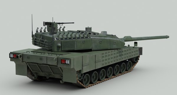 3d modern battle tank altay model