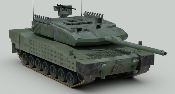 3d modern battle tank altay model