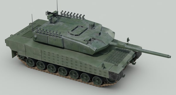 3d modern battle tank altay model
