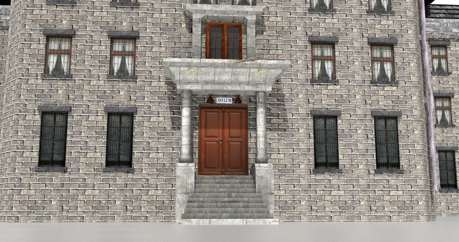 3D old asylum building exterior model - TurboSquid 1187404