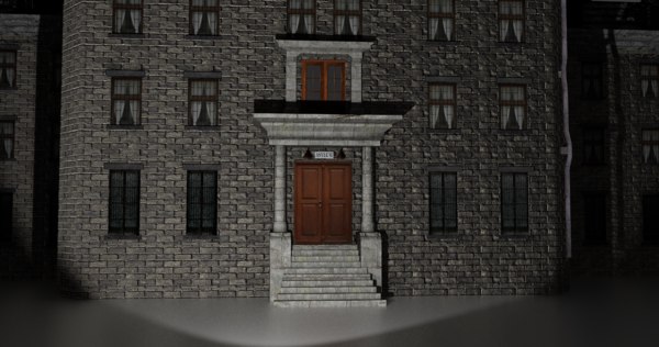 3D old asylum building exterior model - TurboSquid 1187404