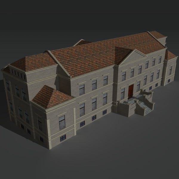 3d model manor house