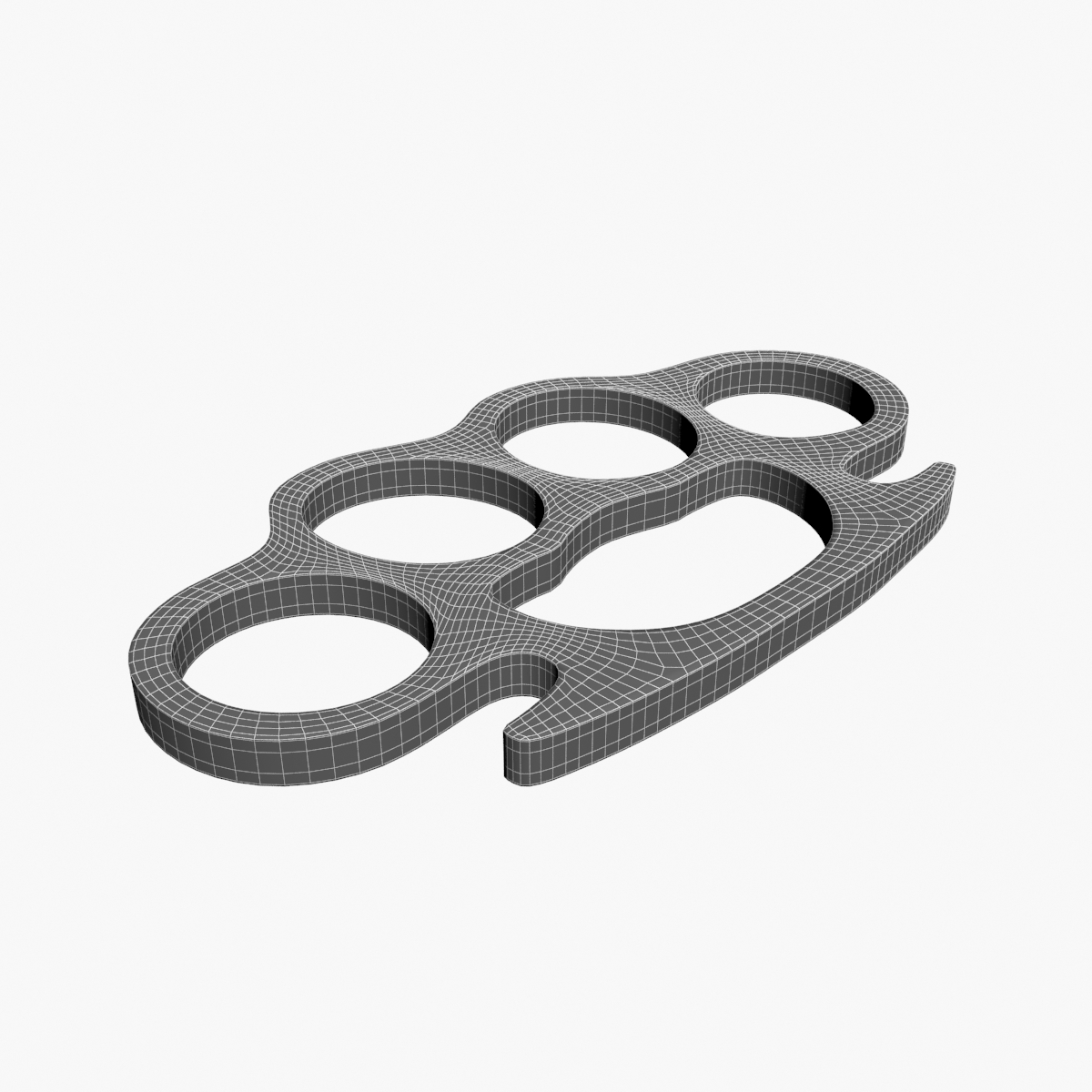 3d brass knuckles model