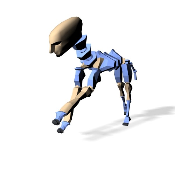 Motion Character Studio Biped jump fbx animation