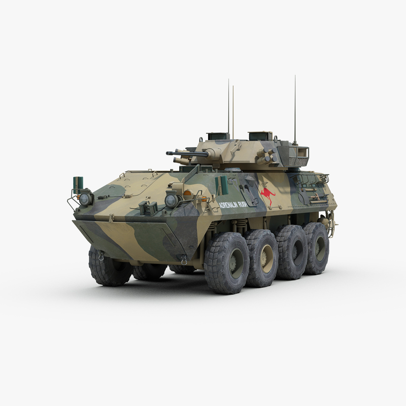 australian vehicle aslav 3d lwo