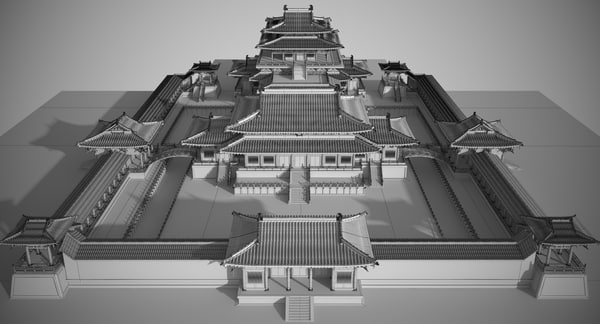 3d model chinese palace