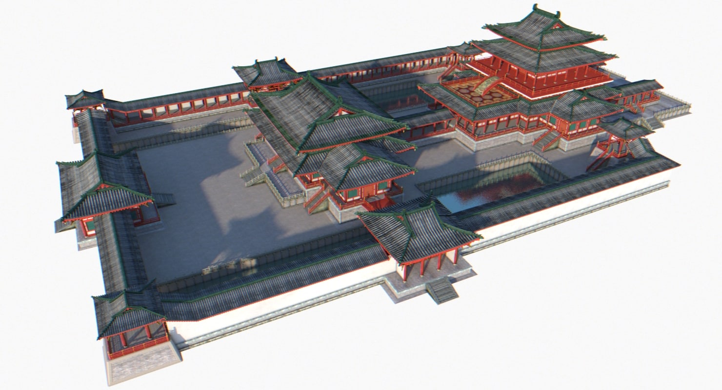 3d model chinese palace
