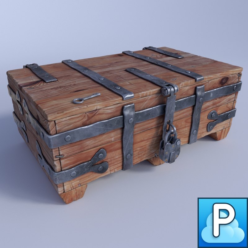 medieval chest 3d model