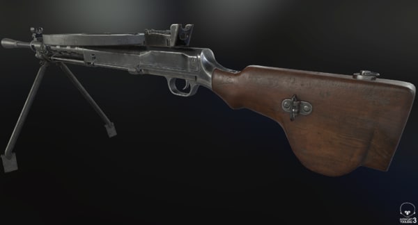 dp-28 7 weapon 3d model