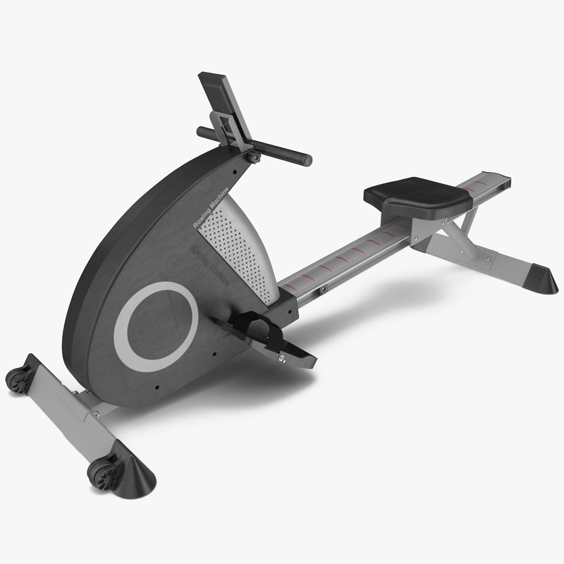 3d rowing machine generic model