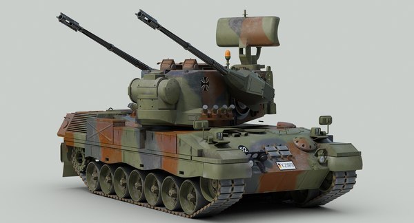 3d modern gepard 35mm anti model