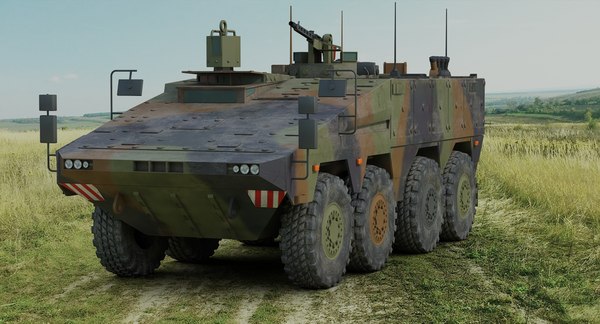 modern boxer mrav military vehicle 3d max