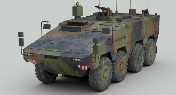 modern boxer mrav military vehicle 3d max