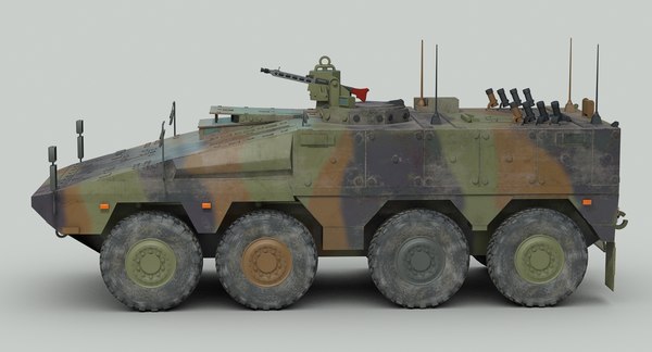 modern boxer mrav military vehicle 3d max