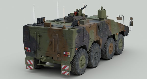 modern boxer mrav military vehicle 3d max