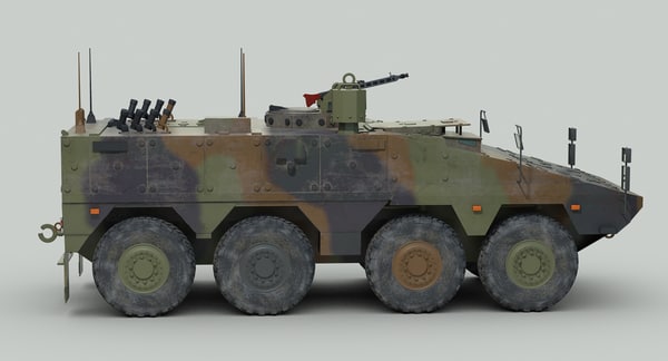 modern boxer mrav military vehicle 3d max