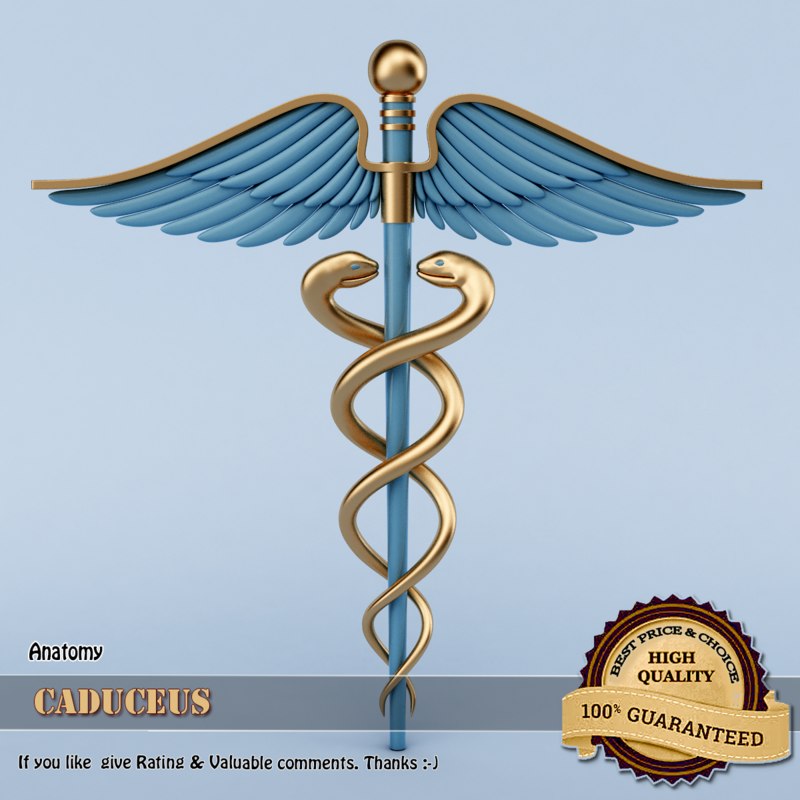 caduceus 3d model