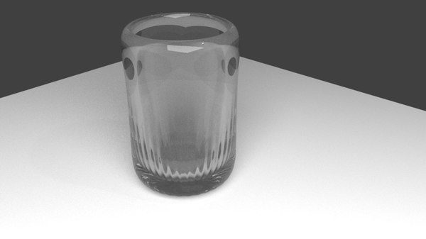 Texture PNG glass cup plane
