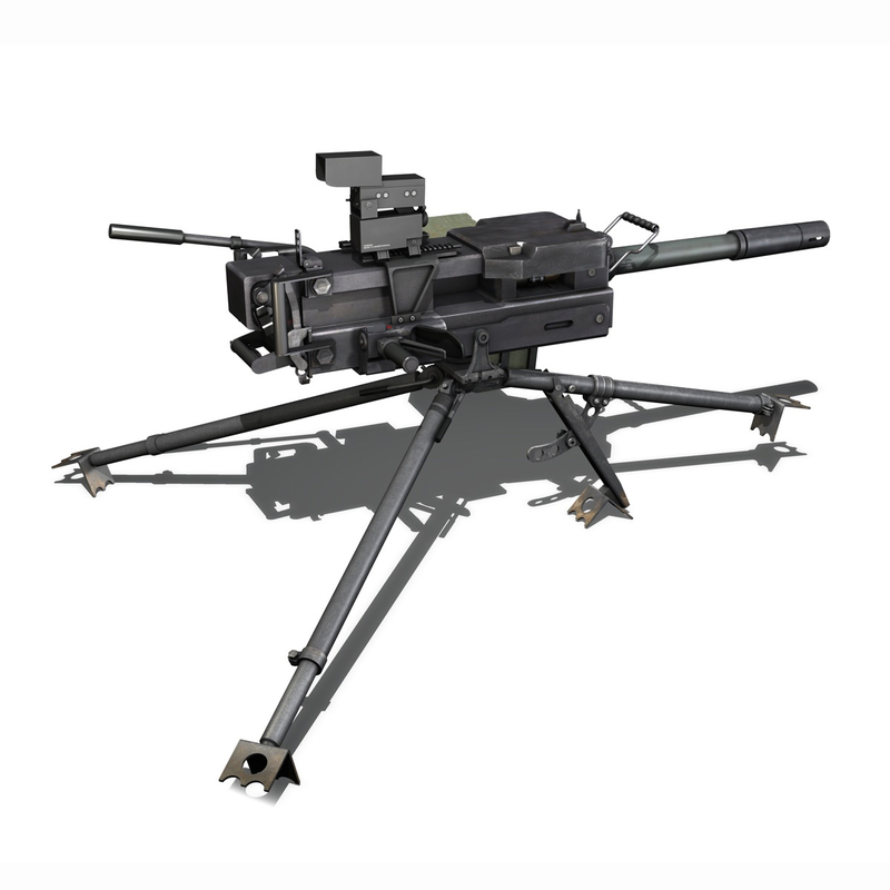 modelo 3d 40 mm - GMG - Ametralladora de granada - TurboSquid 556098