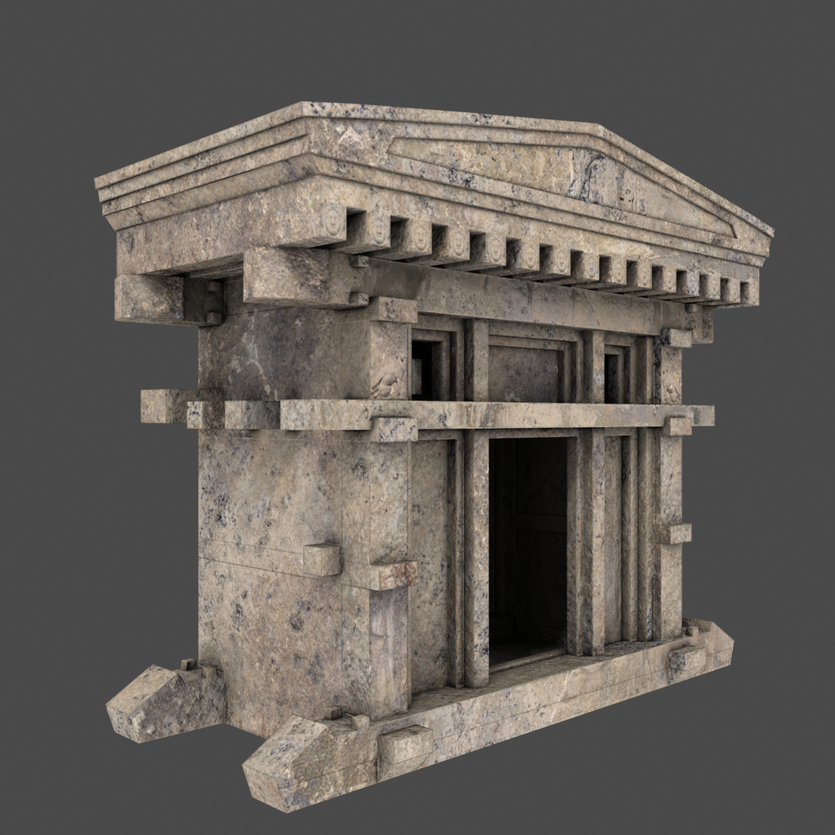 tomb entrance 3d model