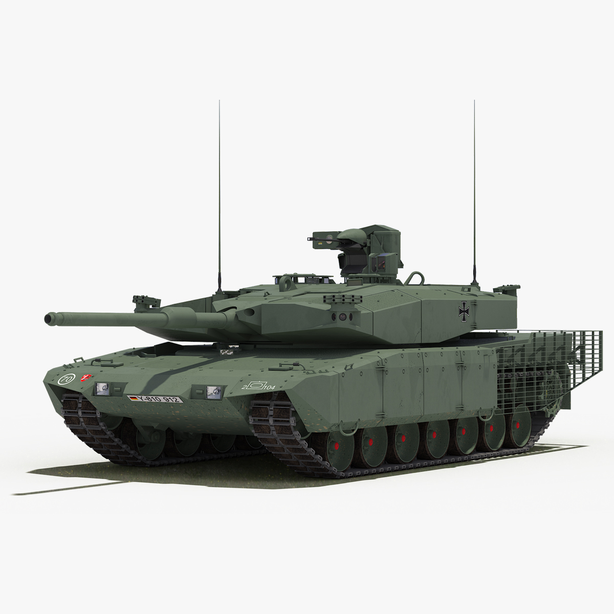 leopard 2 mbt revolution 3d model