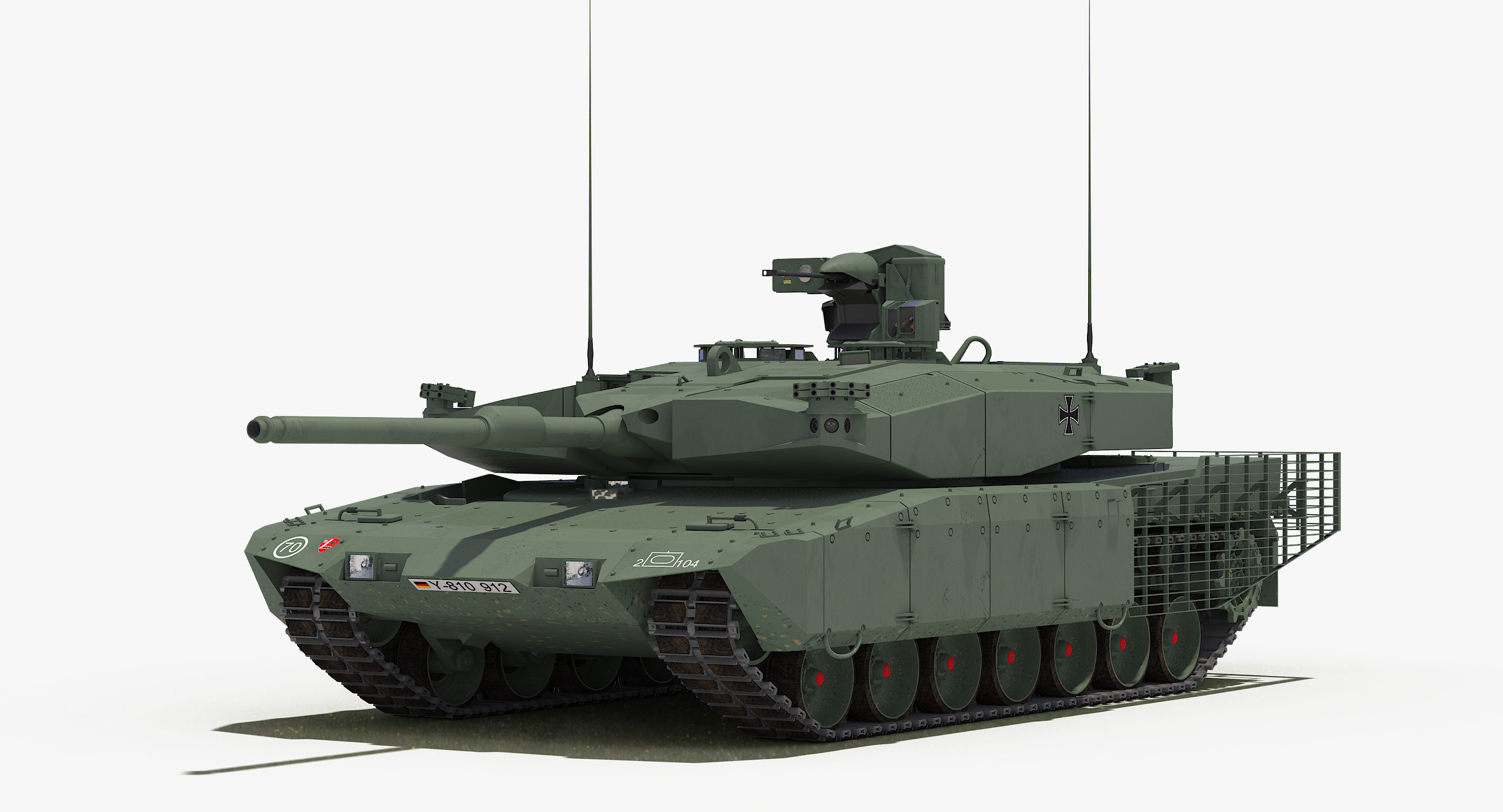 leopard 2 mbt revolution 3d model