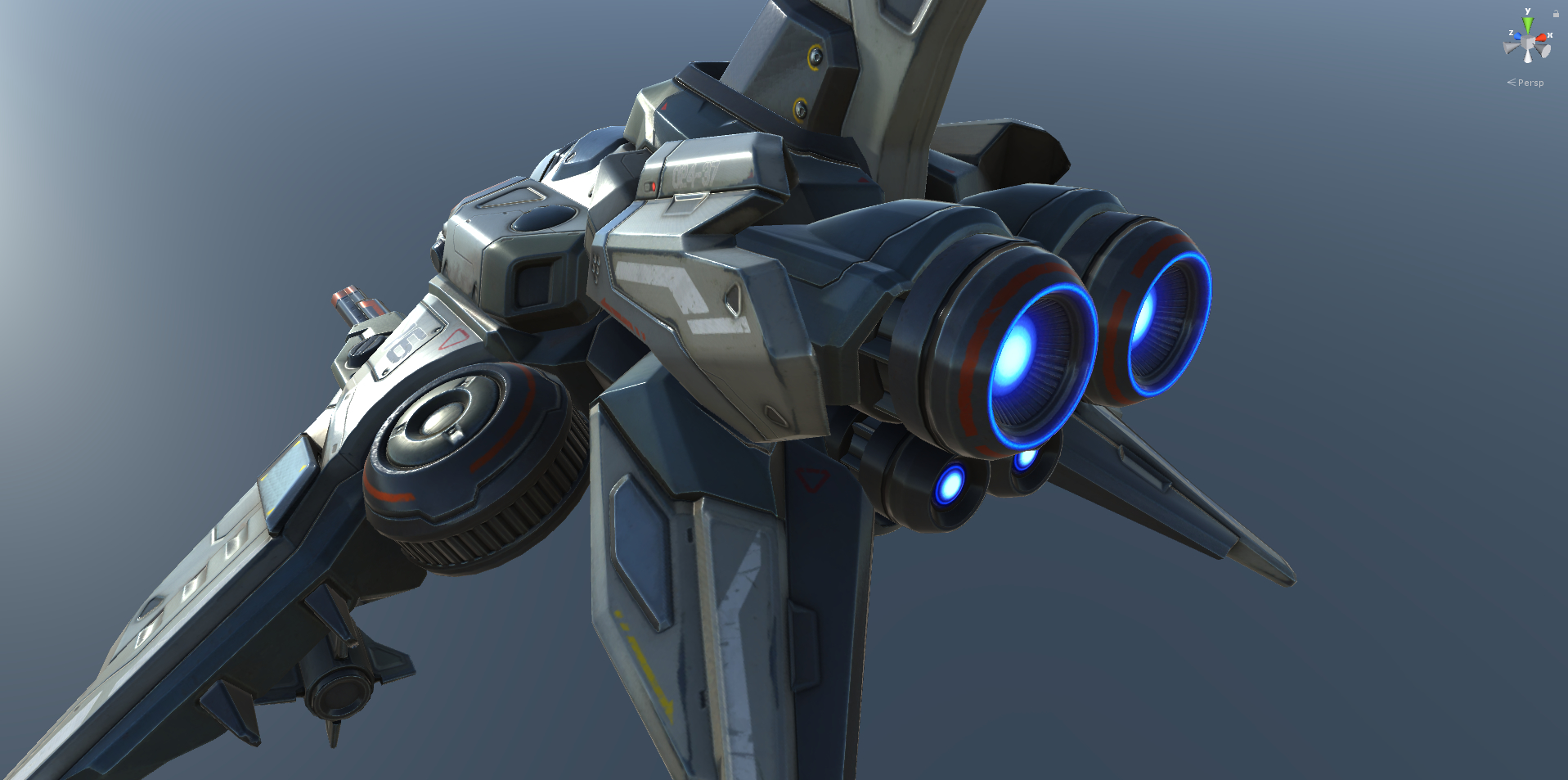 interceptor space spaceship obj