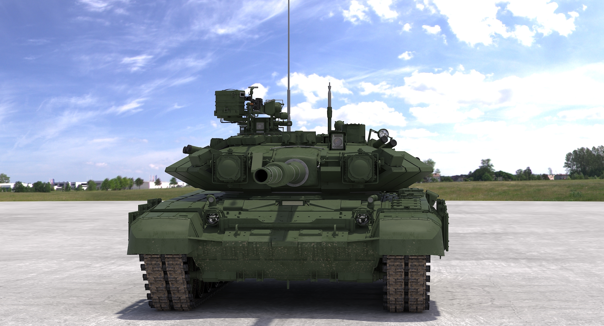 t-90a tank 3d model