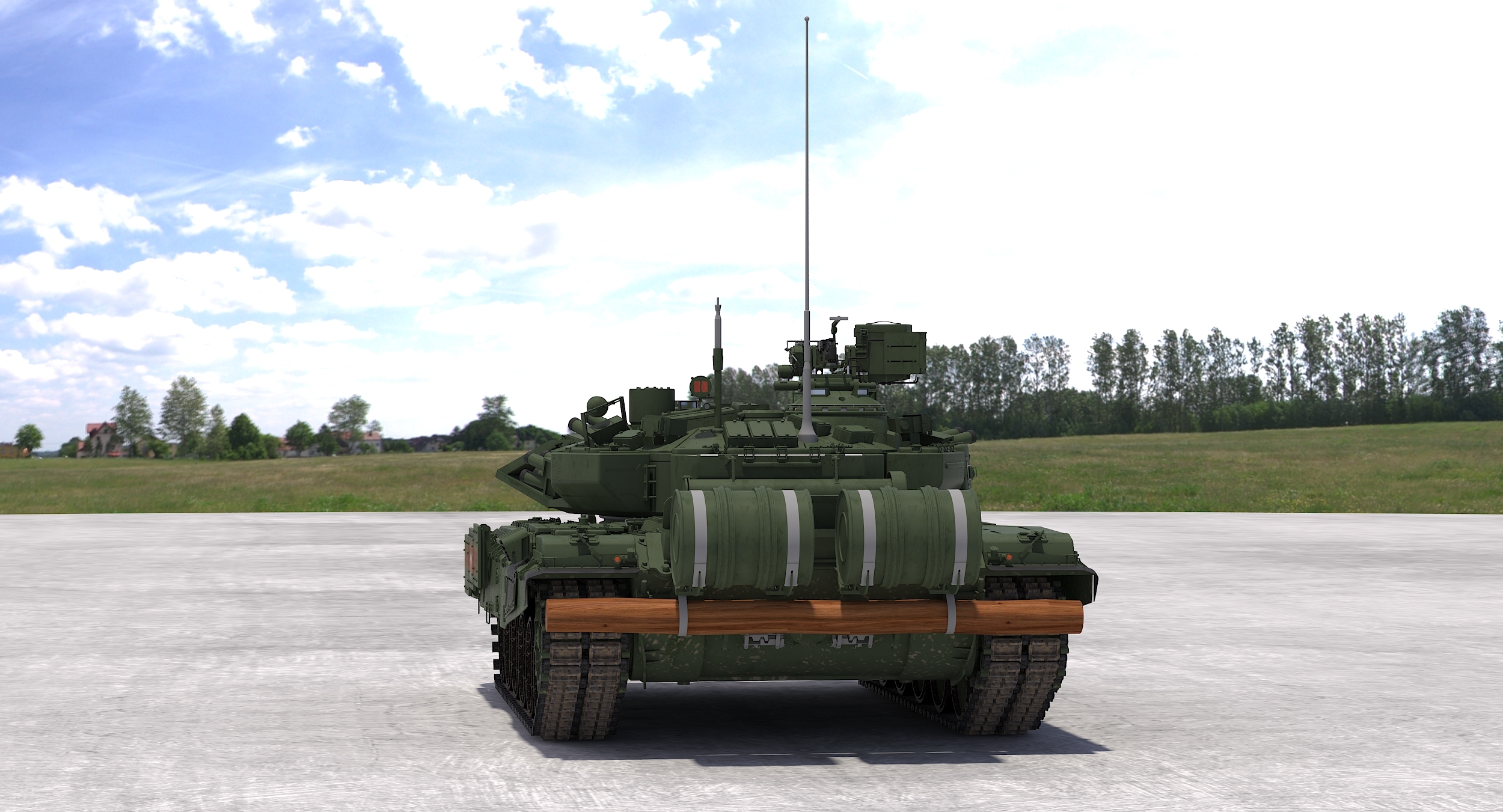t-90a tank 3d model