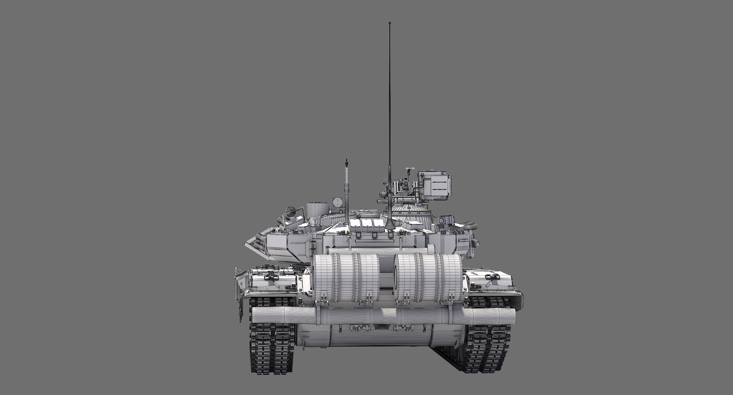t-90a tank 3d model