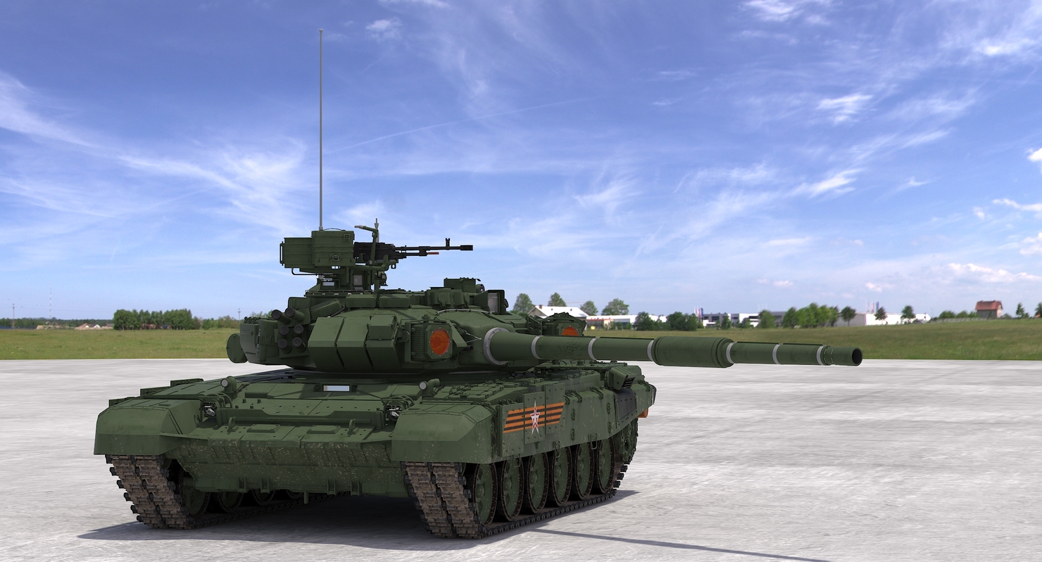 t-90a tank 3d model
