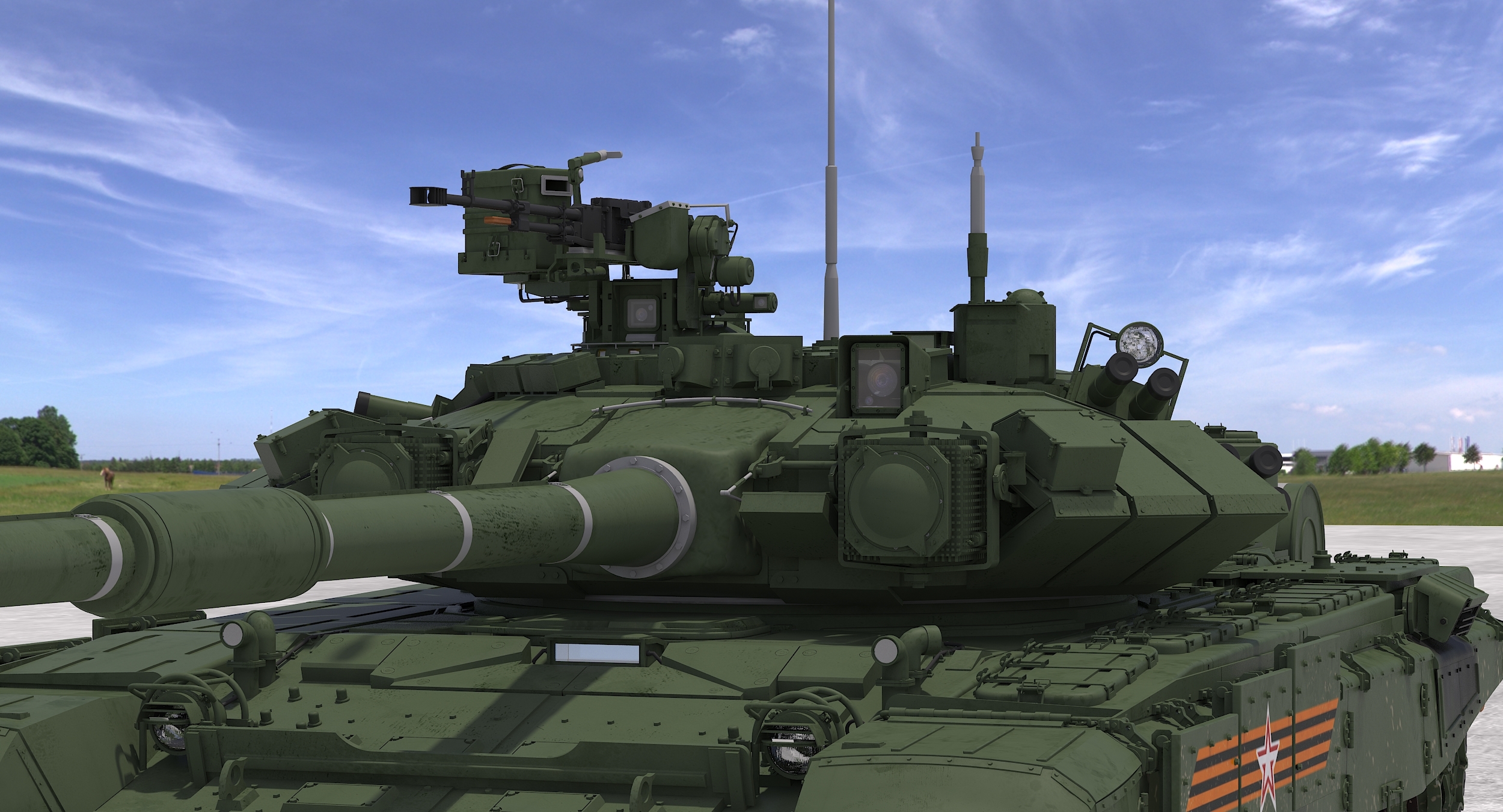 t-90a tank 3d model