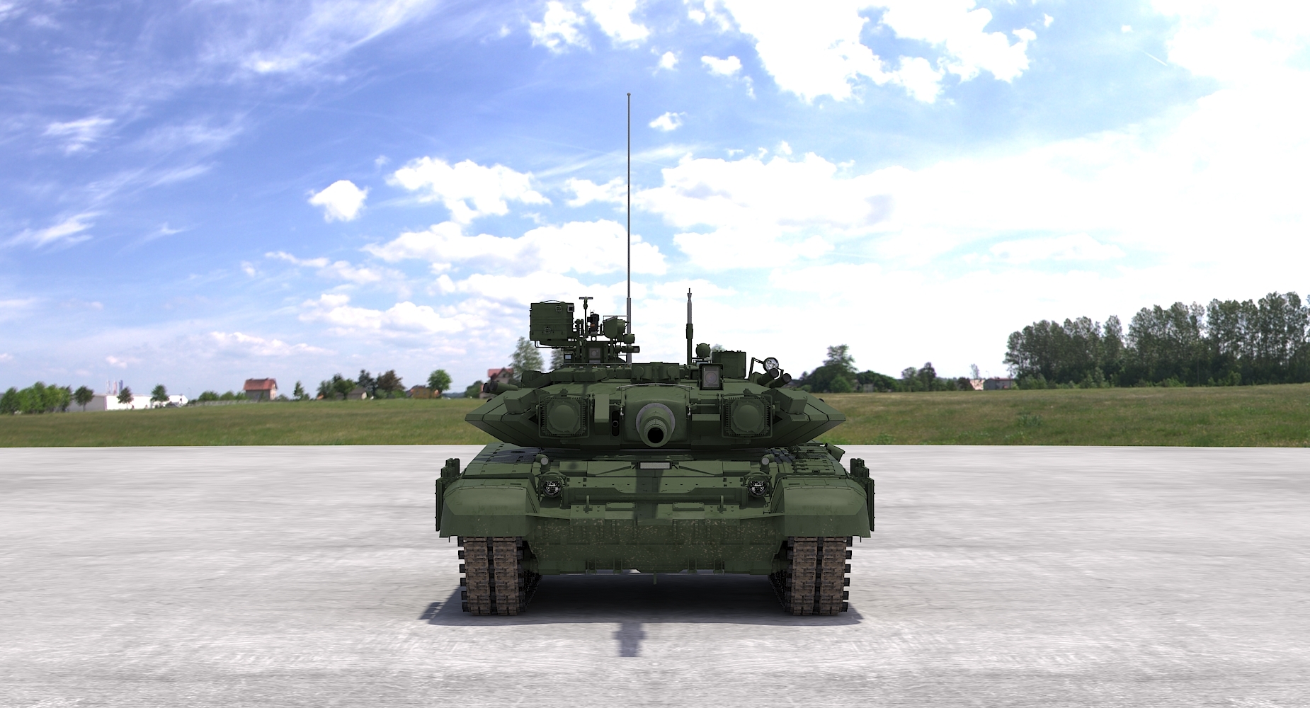 t-90a tank 3d model