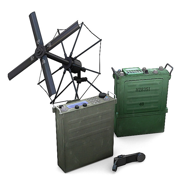 3d model military radios
