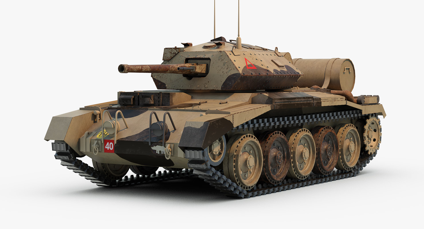 3d 3ds crusader tanks