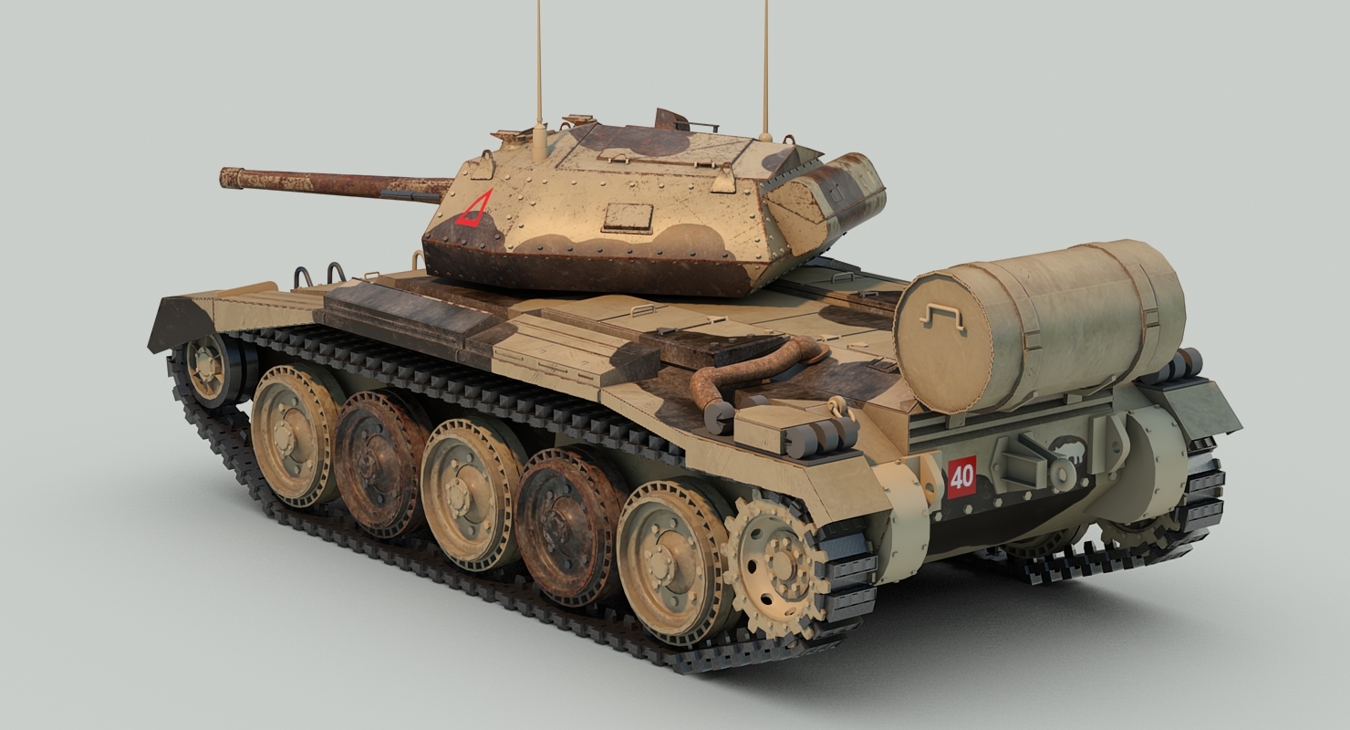3d 3ds crusader tanks