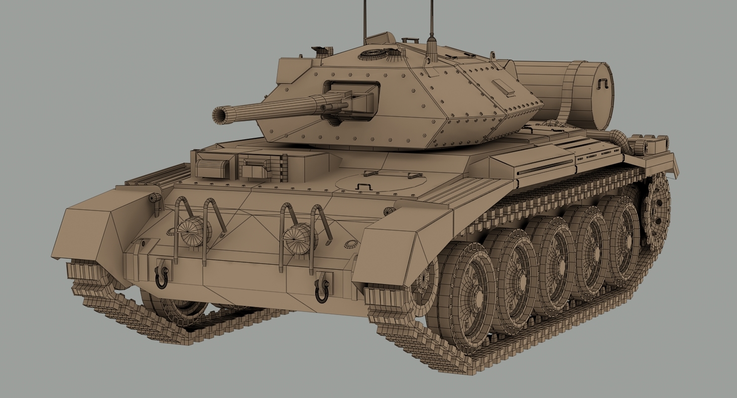 3d 3ds crusader tanks