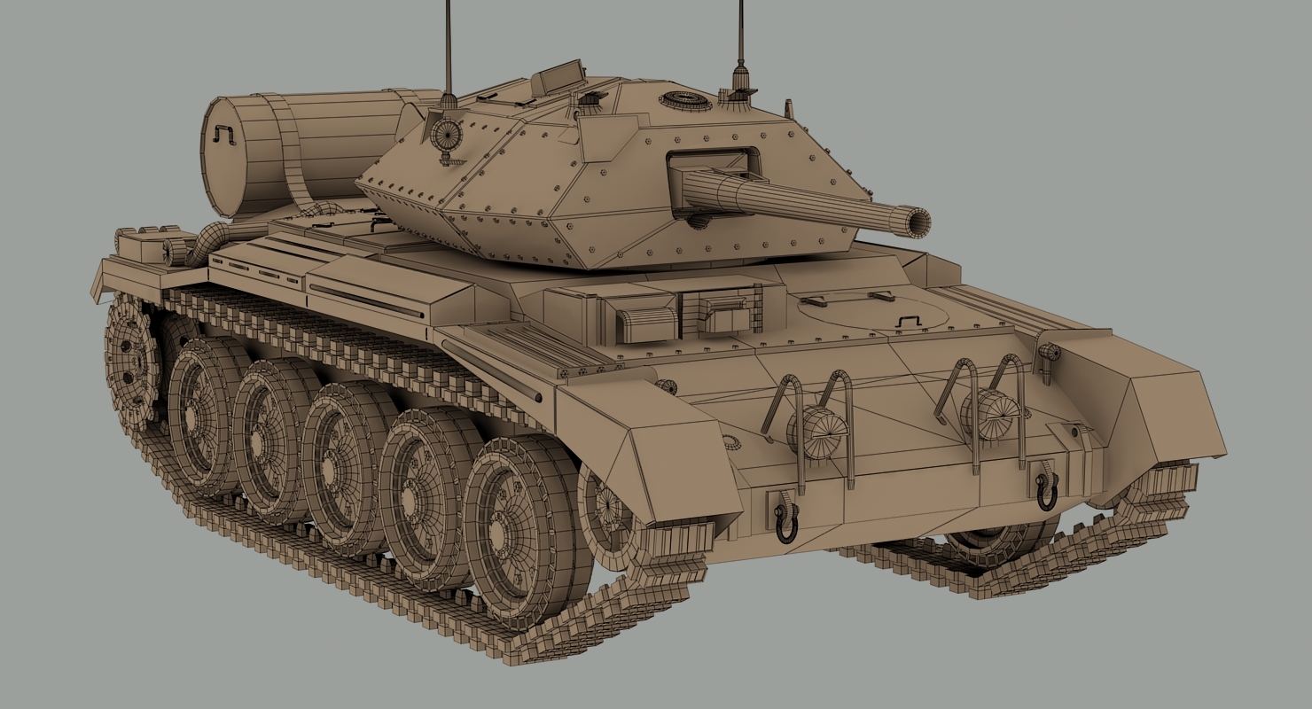 3d 3ds crusader tanks